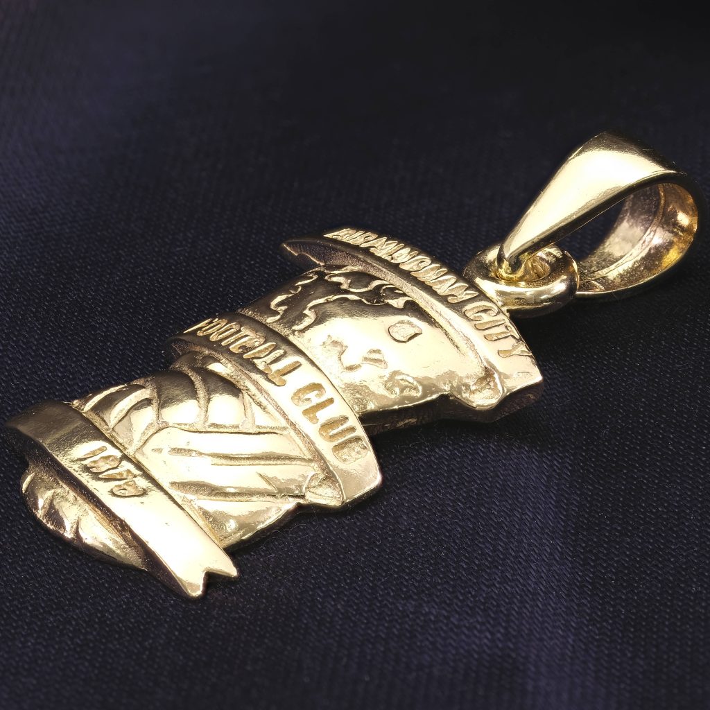 9ct Yellow Gold Birmingham City Football Club Pendant - Britannia Jewellery