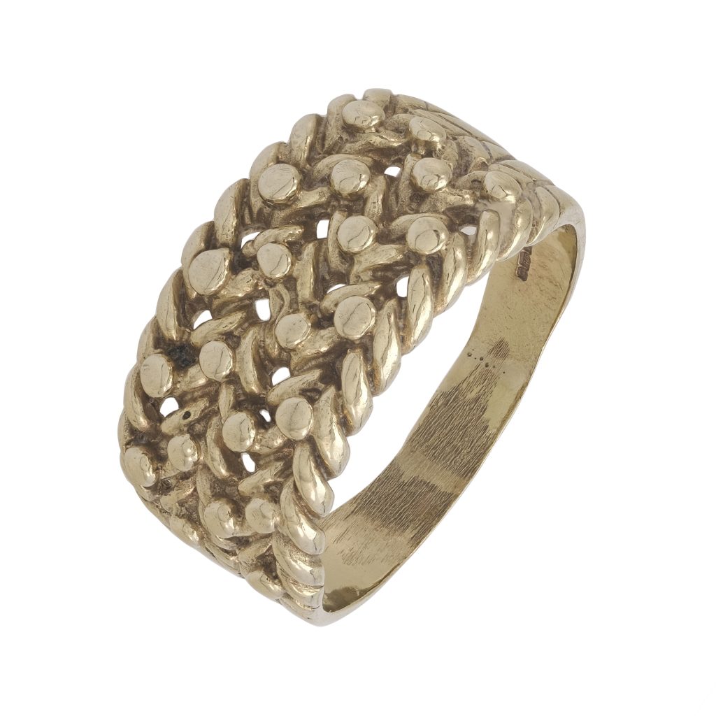 9ct Yellow Gold Keeper Ring - Britannia Jewellery