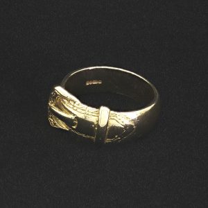 Buckle Rings - 9ct Gold & Diamond Buckle Rings for Men & Women