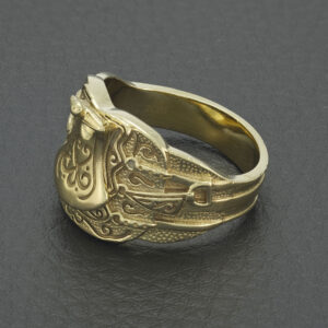 Saddle Rings - Men's 9ct Solid Gold Saddle Ring