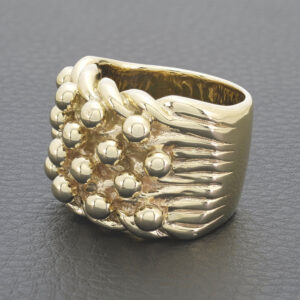 Keeper Rings - Men's 9ct Solid Gold Big Keeper Rings