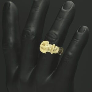 Buckle Rings - 9ct Gold & Diamond Buckle Rings for Men & Women