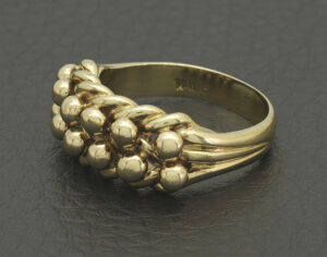 Keeper Rings - Men's 9ct Solid Gold Big Keeper Rings