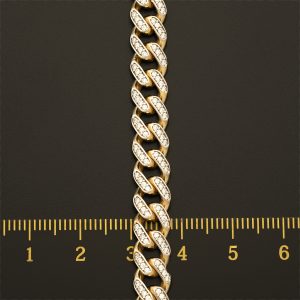 9ct Yellow Gold Gypsy Link Chain 28″ 8.5mm - Britannia Jewellery