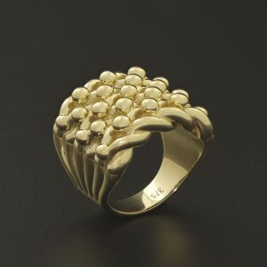 Keeper Rings - Men's 9ct Solid Gold Big Keeper Rings