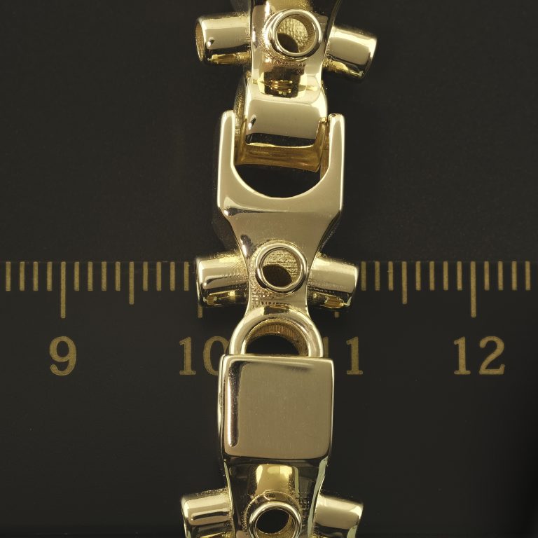 9ct Yellow Gold Lego Chain 24″ 9mm - Britannia Jewellery