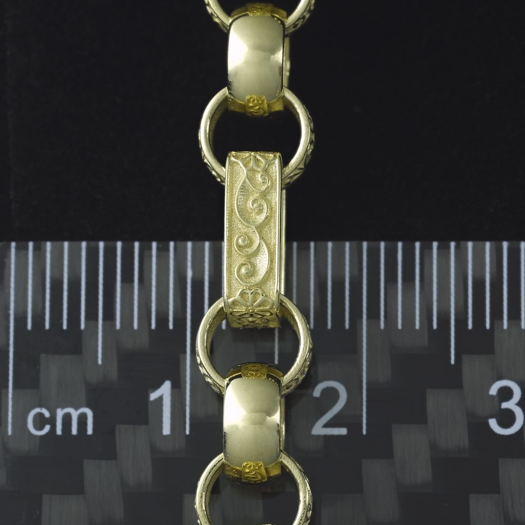 9ct Yellow Gold Gypsy Link Chain 22″ 7mm - Britannia Jewellery