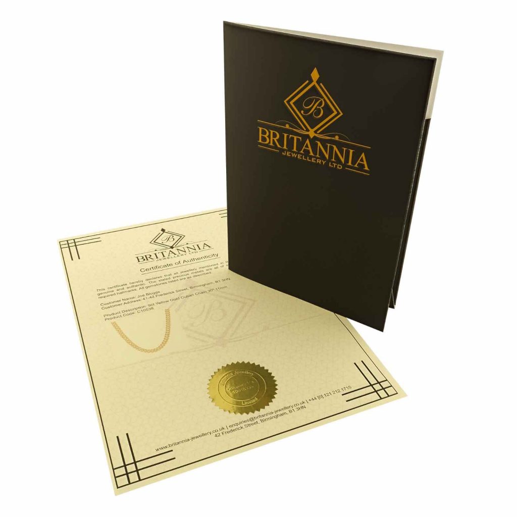 18ct Yellow Gold Belcher Chain 21" 2.5mm - Britannia Jewellery